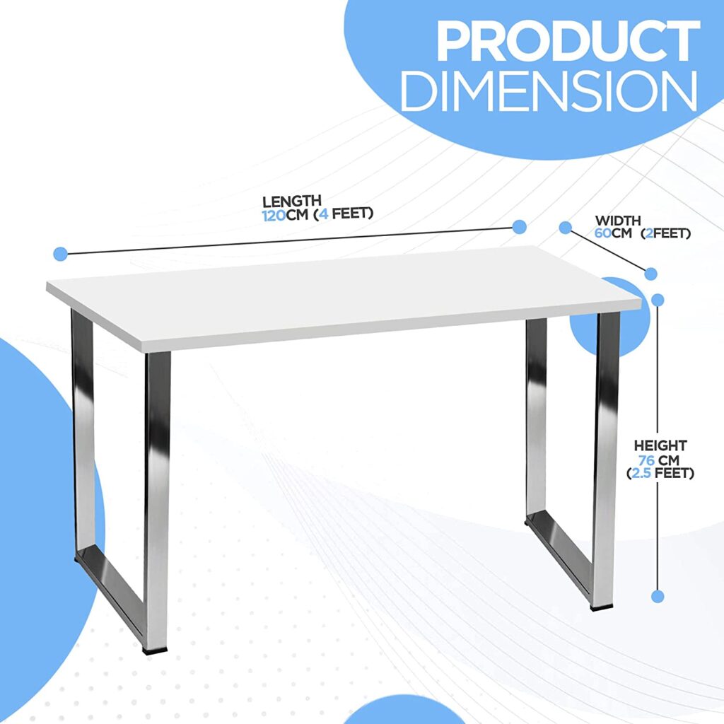 Tablewala Office Table Computer Desk 4ft Sturdy Modern Office Desk PC ...