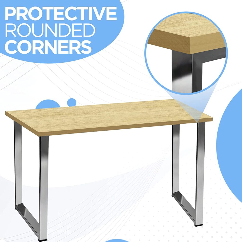 TABLEWALA 4 by 2 Feet Beige Office Table - Free Delivery