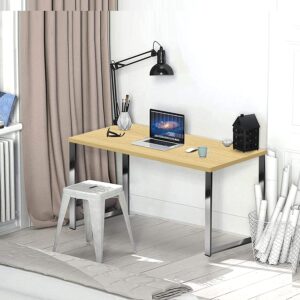 TABLEWALA 4 by 2 Feet Beige Office Table - Free Delivery